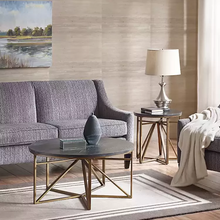 Antique Bronze Kayden Round Accent Table>Kirklands Home Shop ...